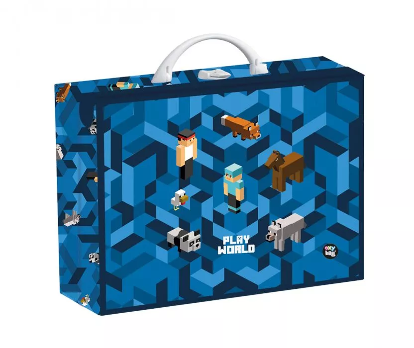 Karton P+P Kufřík lamino hranatý A4 OXY GO Playworld 2 6-05623 ...